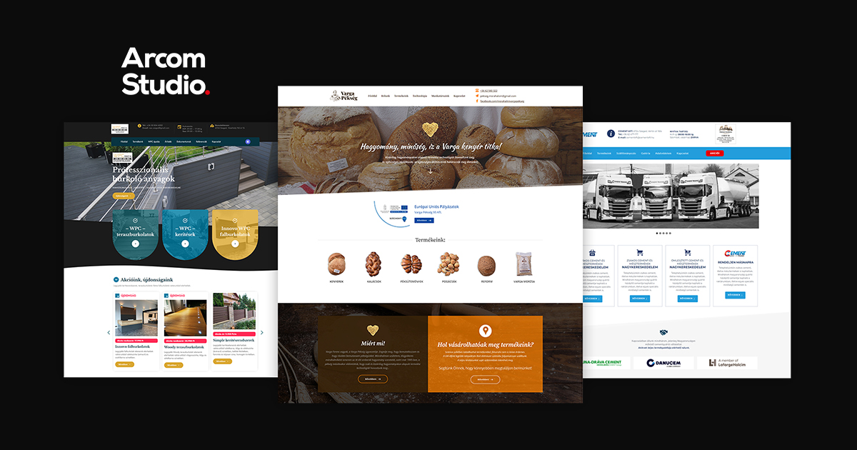 Webtervezés - ArCom Studio
